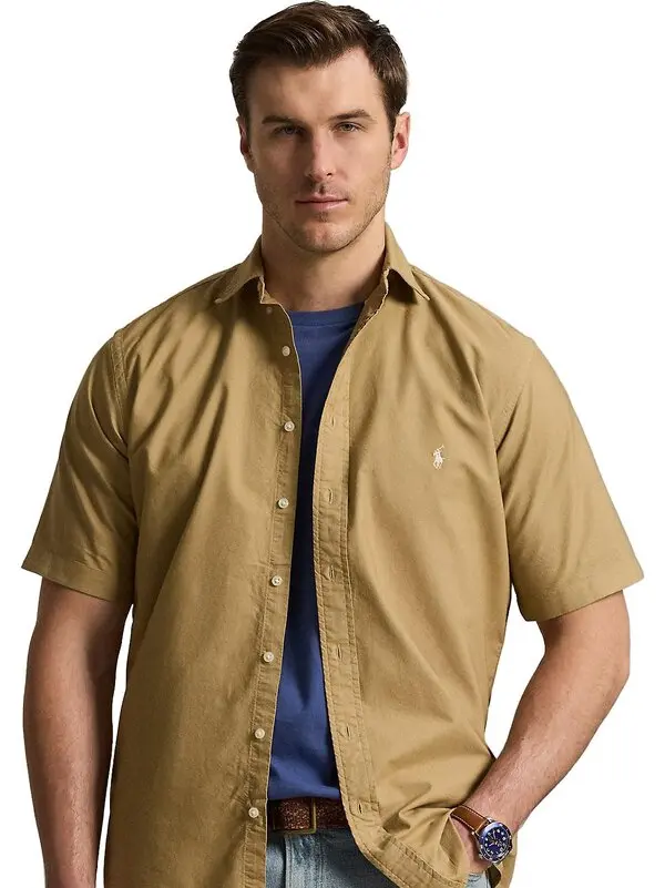 Ralph Lauren Oxford Camp Shirt - Cafe Tan