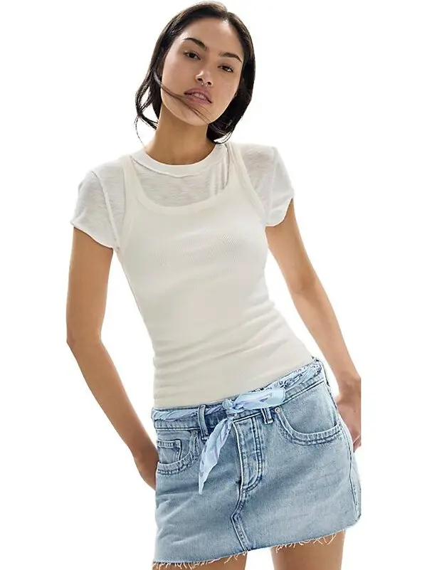 Free People We The Free Lainey Low-rise Mini Skirt - Its All Right