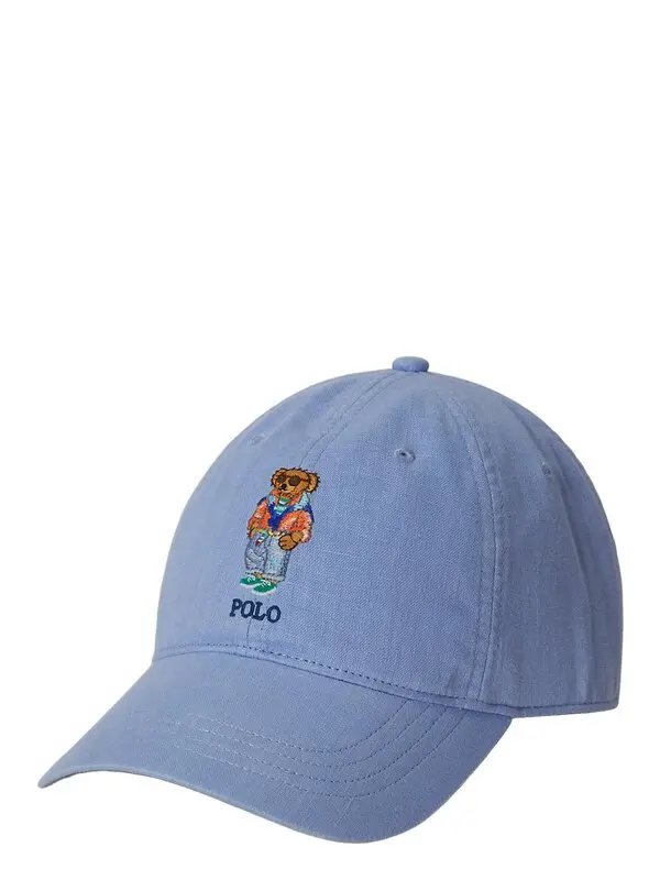 Ralph Lauren Polo Bear Linen Ball Cap - Austin Blue