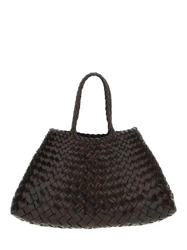 Dragon Diffusion Small Santa Croce Handwoven Basket - Brown