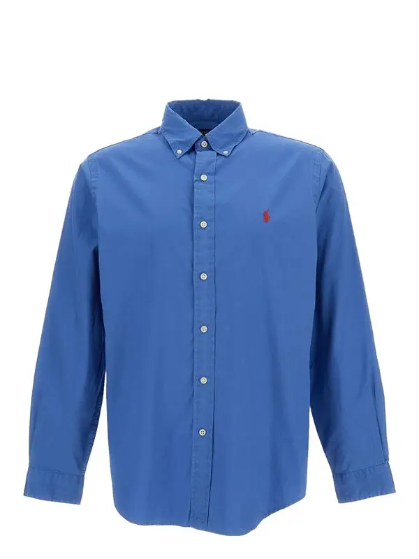 Polo Ralph Lauren Shirt In Twill - Blue