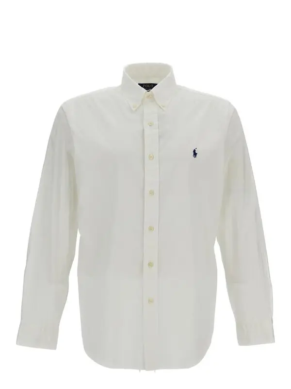 Polo Ralph Lauren Shirt In Twill - White