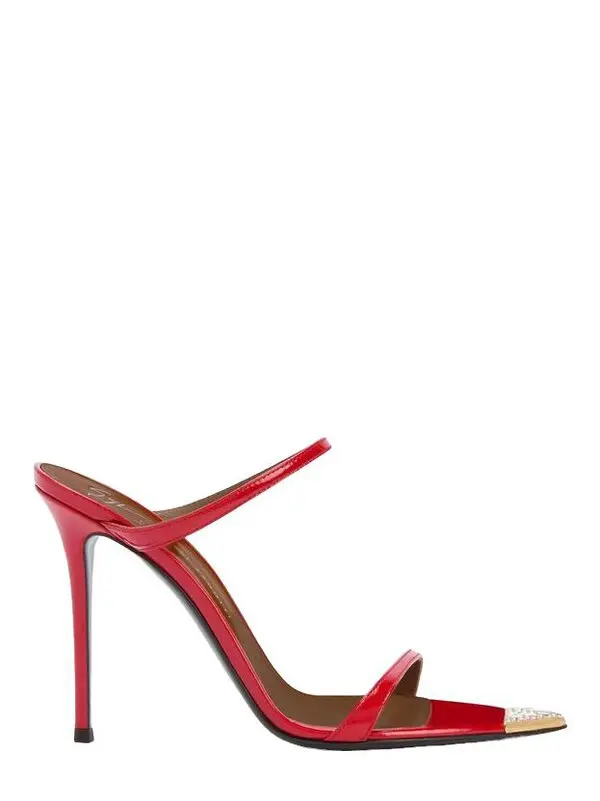 GIUSEPPE ZANOTTI Intriigo Jewelry 105 Mules - Red