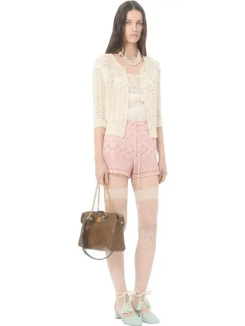 Valentino Garavani Embroidered Cotton Cardigan - Brown