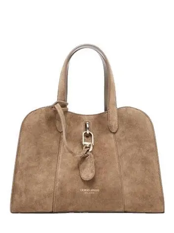 Giorgio Armani Suede Tote Bag - Brown