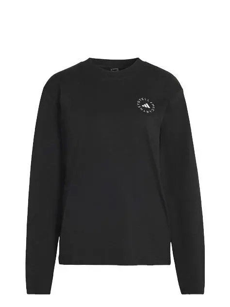 Adidas By Stella McCartney Logo Long Sleeve T-shirt - Black