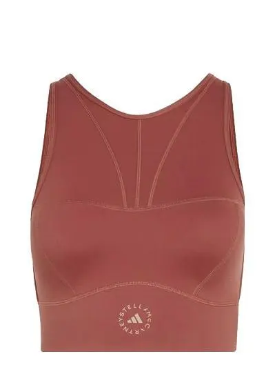 Adidas By Stella McCartney Truestrength Sleeveless Yoga Crop Top - Orange