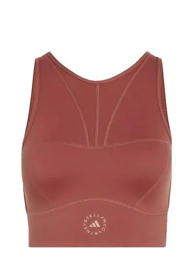 Adidas By Stella McCartney Truestrength Sleeveless Yoga Crop Top - Orange