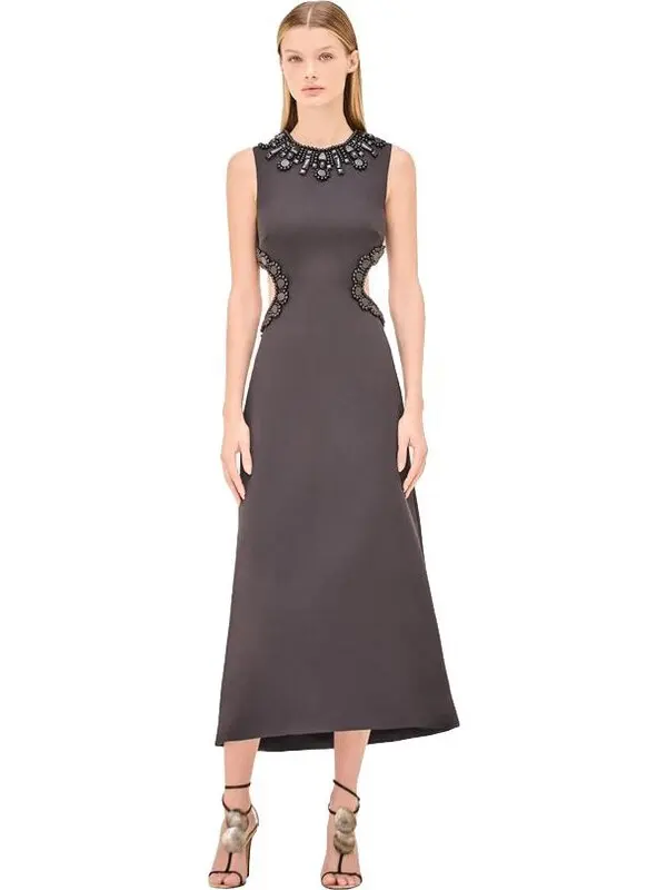 Alexis Leda Midi Dress - Black