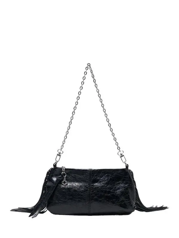 Maje Patent Leather Miss M Clutch - Black