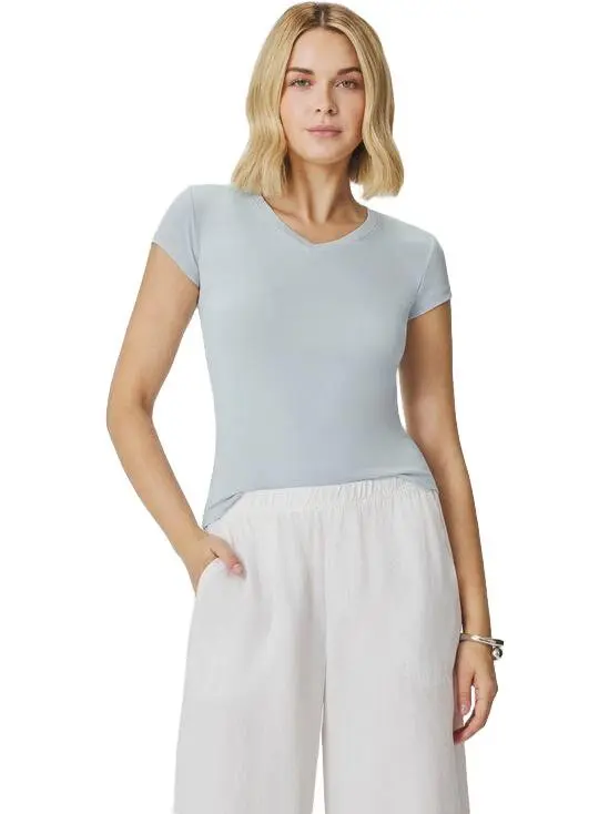 Splendid Josie Stretch V-neck Tee - Natural