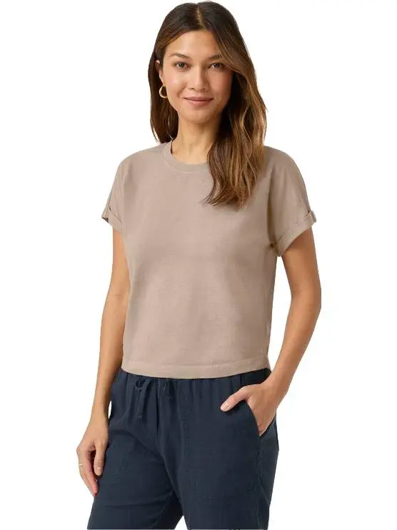 Splendid Skye Short Sleeve Tee - Brown