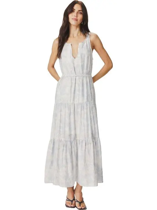 Splendid Iris Paisley Maxi Dress - Lime