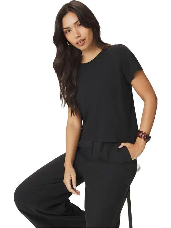 Splendid Short Sleeve Louisa Tee - Black