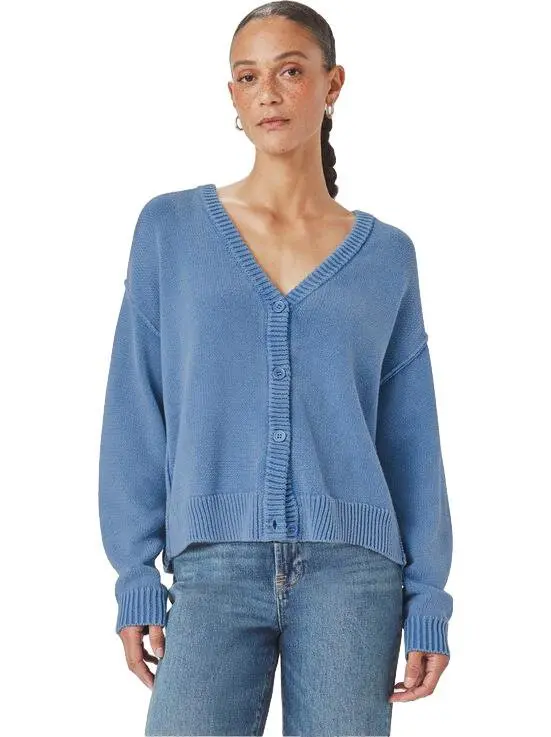 Splendid Jayde Cotton Cardigan - Blue