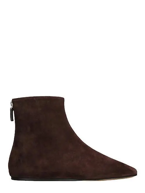Le Monde Beryl Luna Suede Ankle Boots - Dark Brown