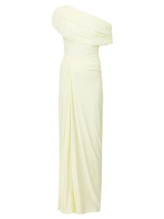 DEME Stretch-woven Maxi Dress - Butter Yellow
