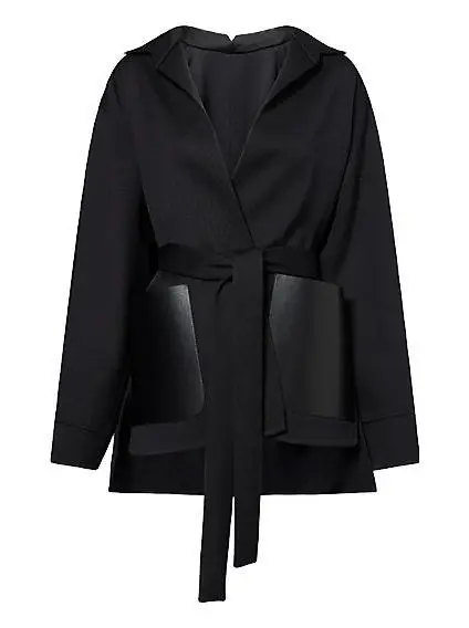 Alaïa Belted Wool Jacket - Noir Alaia
