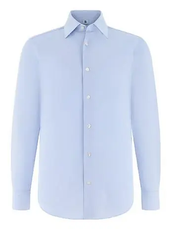 Boggi Milano Regular-fit Japanese Jersey Polo Shirt - Light Blue