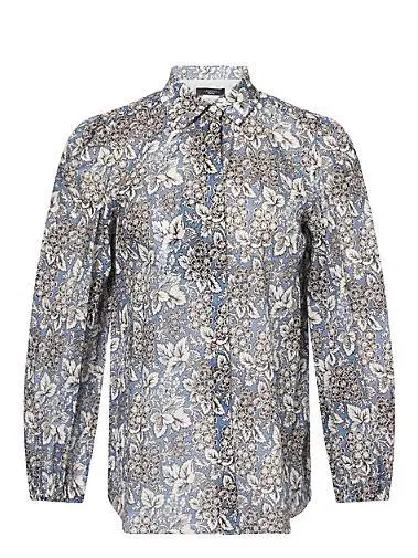 Max Mara Floral-print Cotton Shirt - Cherry Graphic