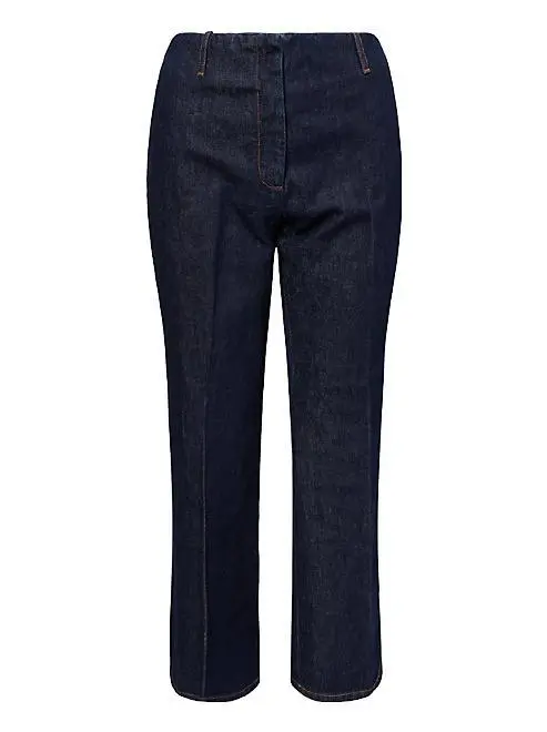 Dries Van Noten Relaxed-fit Straight-leg Denim Trousers - Indigo
