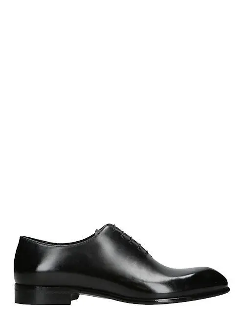 Ermenegildo Zegna Vienne Leather Oxford Shoes - Black