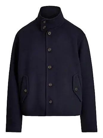 Polo Ralph Lauren Stand-collar Wool Jacket - Rl Navy