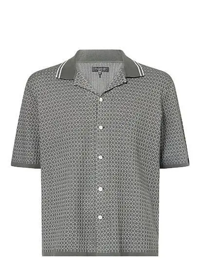 Rag & Bone Harvey Camp-collar Knitted Shirt - Chgr