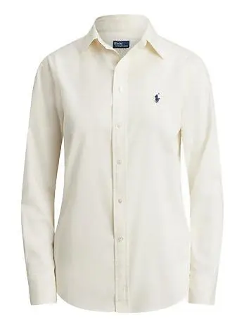 Polo Ralph Lauren Brand-embroidered Classic-fit Cotton Shirt - Antique Cream