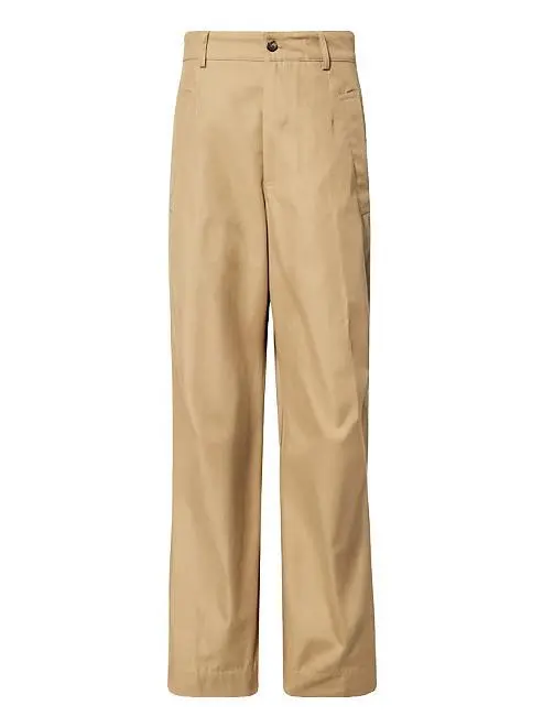 Dries Van Noten Pencks Cotton Trousers - Camel
