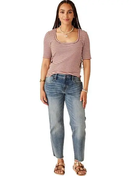 Carve Designs Austin Crop Jean - Favorite Fade