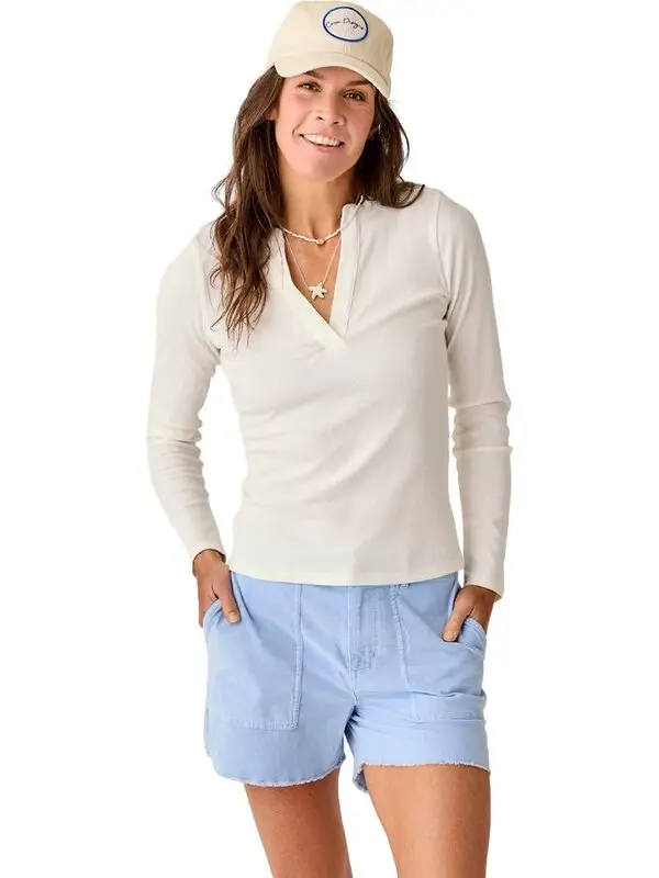 Carve Designs Ever Henley - Cloud