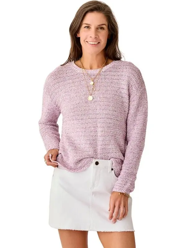 Carve Designs Clarissa Marled Sweater - Light Violet