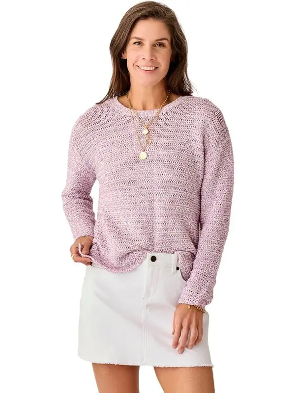 Carve Designs Clarissa Marled Sweater - Light Violet