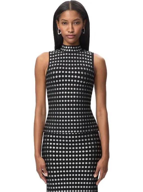 Herve Leger Carina Knit Top - Black