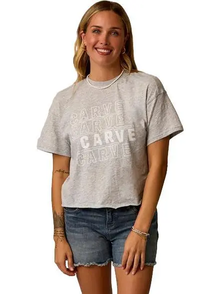 Carve Designs Parker Graphic T-shirt - Heather Grey Carve