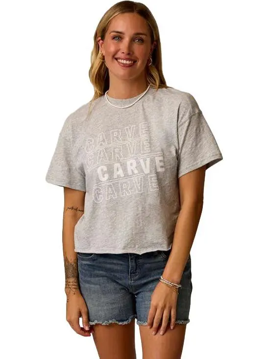 Carve Designs Parker Graphic T-shirt - Heather Grey Carve