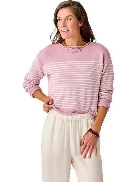 Carve Designs Rue Sweater - Lt. Dusk Stripe