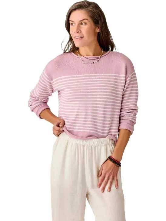 Carve Designs Rue Sweater - Lt. Dusk Stripe