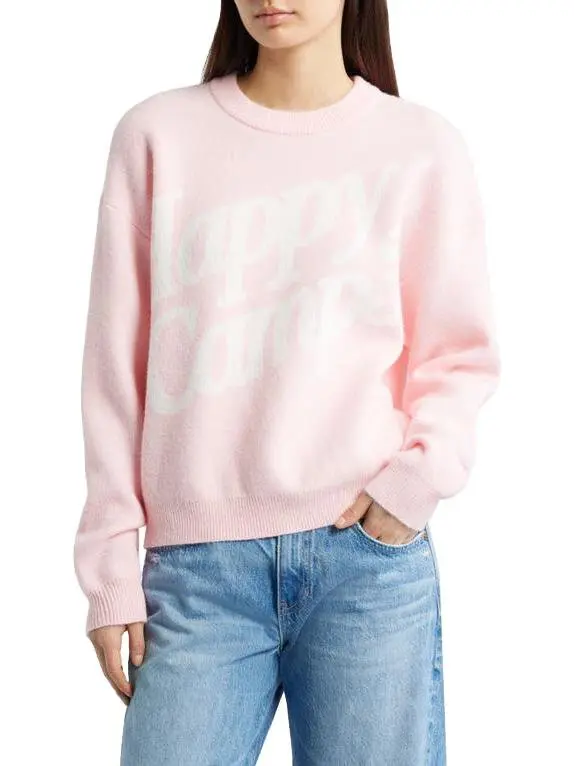 HAPPY CAMP3R Crewneck Blair Sweater - Light Pink
