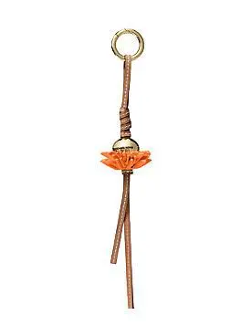 Michael Kors Leather Bag Charm - Orange