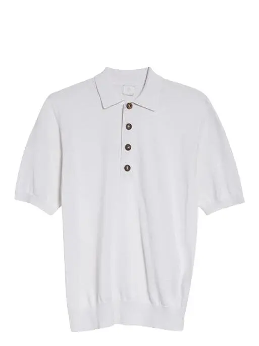 Eleventy Cotton & Cashmere Polo - 01 White