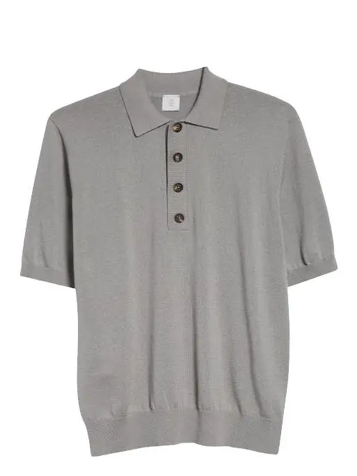 Eleventy Cotton & Cashmere Polo - 80 Clay