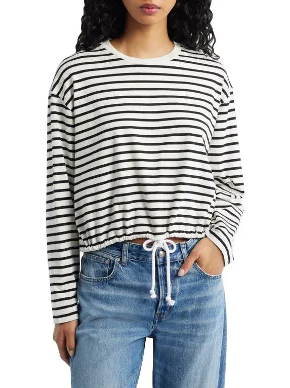 Madewell Tie-waist Cotton T-shirt - Lighthouse