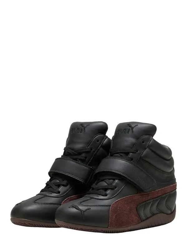 PUMA Speedcat Wedge Leather Sneakers - Puma Black/chocolate Brown