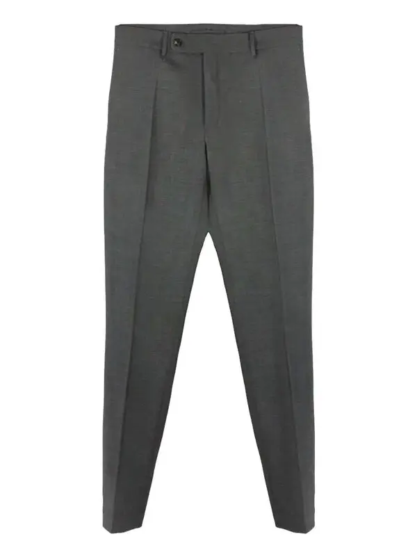 Incotex Tapered Virgin Wool Trousers - Grey