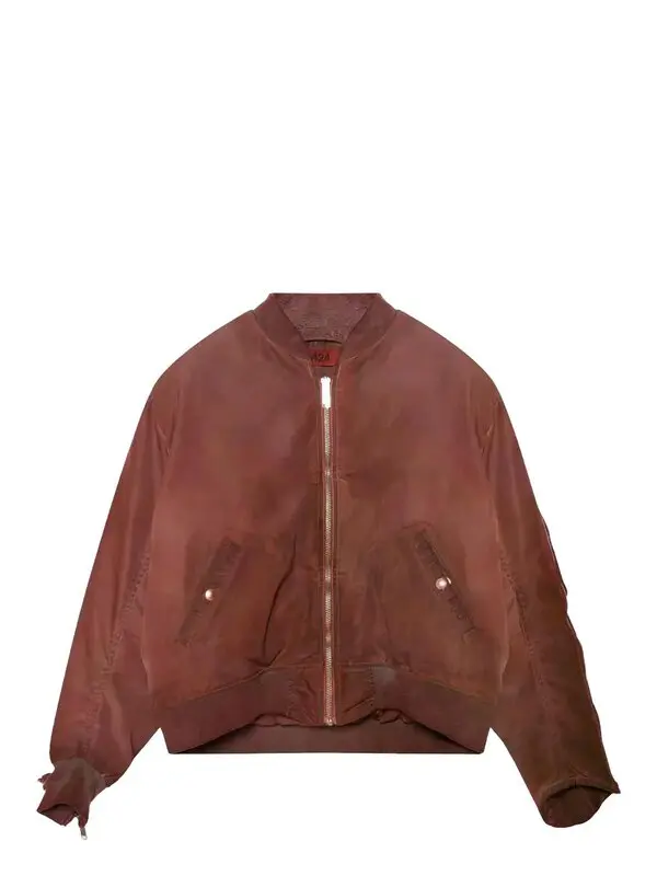 424 Zip-up Bomber Jacket - Red