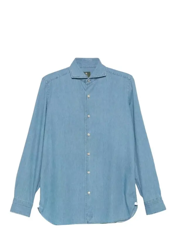 LUIGI BORRELLI Button-fastening Shirt - Blue