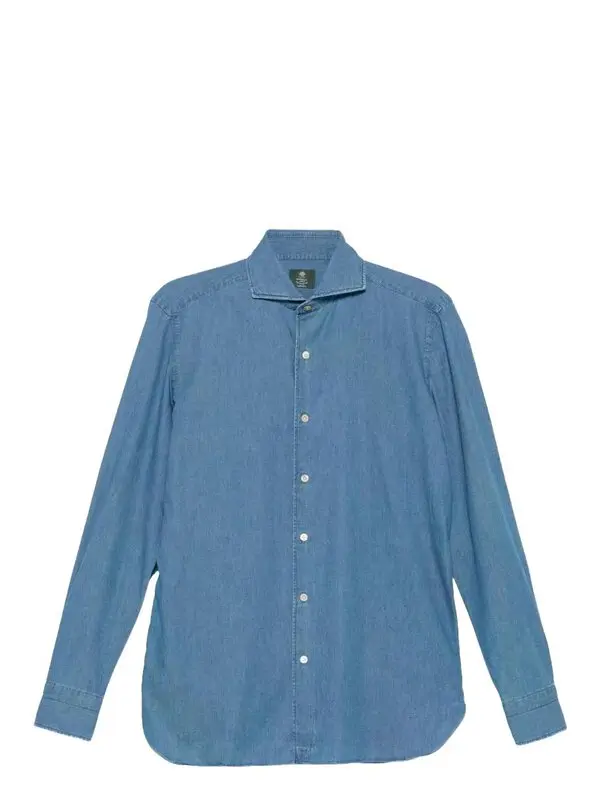 LUIGI BORRELLI Long-sleeve Shirt - Blue