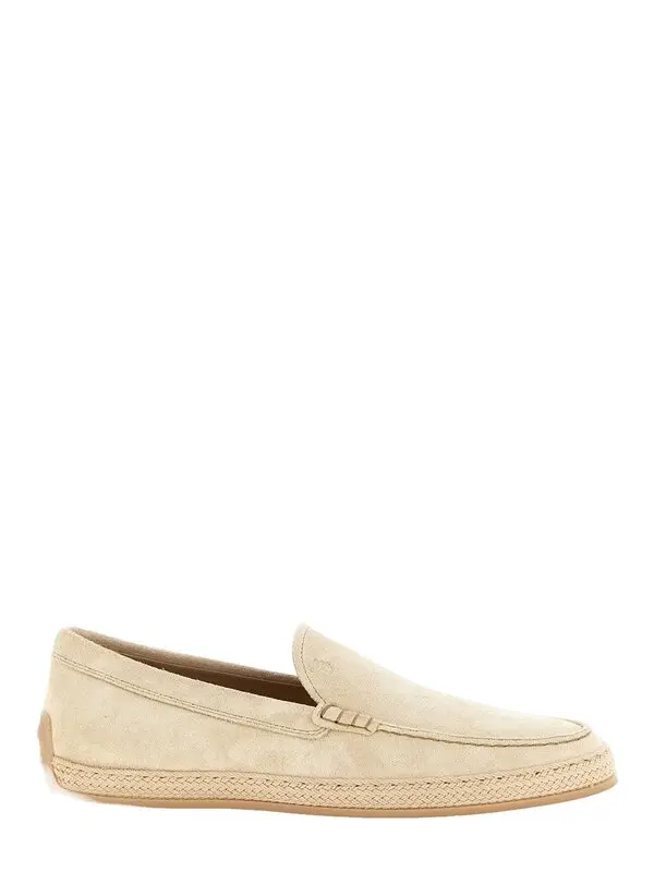 TOD'S Suede Loafers - Beige